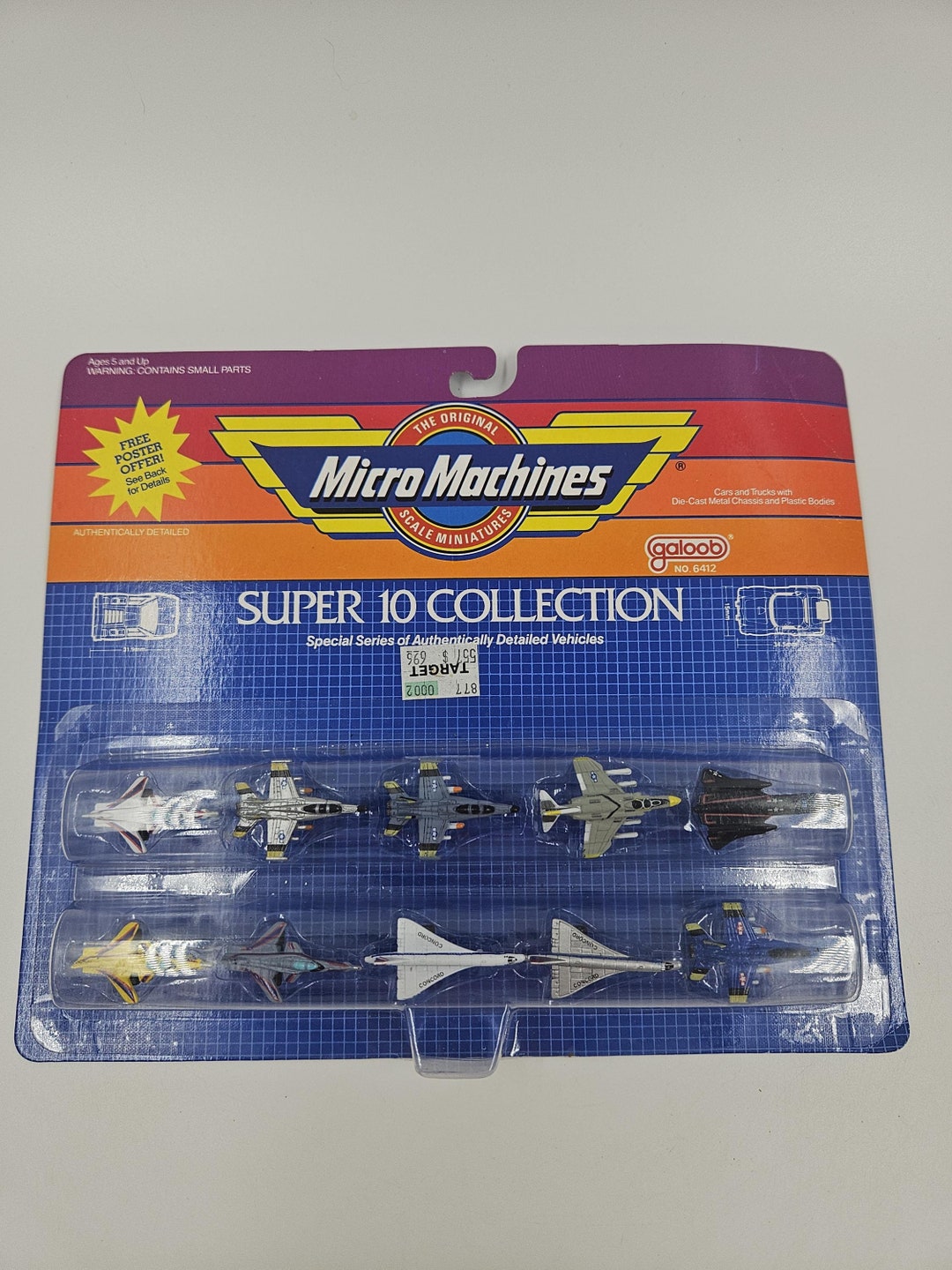 Micro Machines New Super 10 Aircraft Edition Vintage Galoob Toys - Etsy