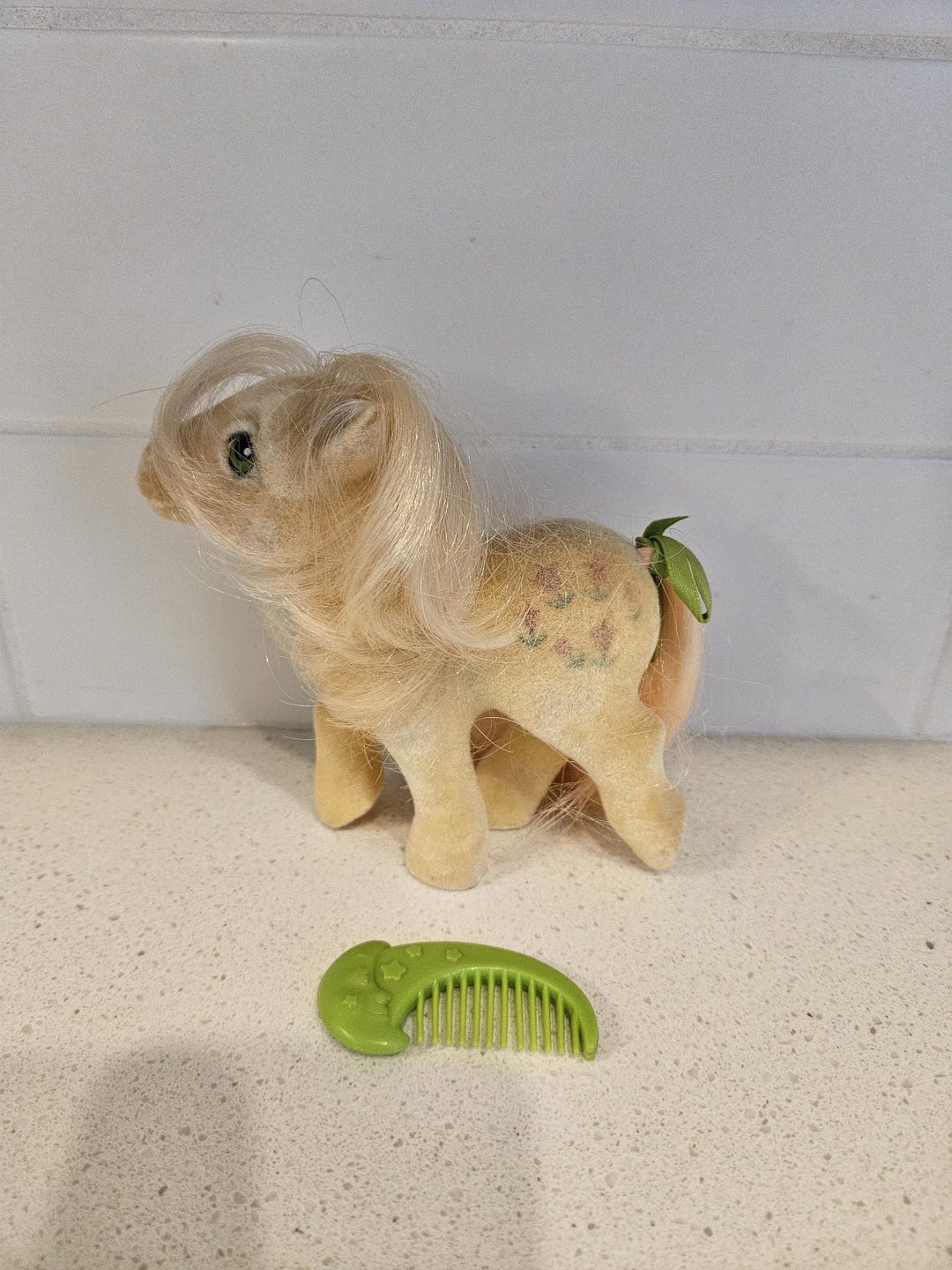 Vintage My Little Pony POSEY so Soft Flocked With Tulips G1 MLP Hasbro ...