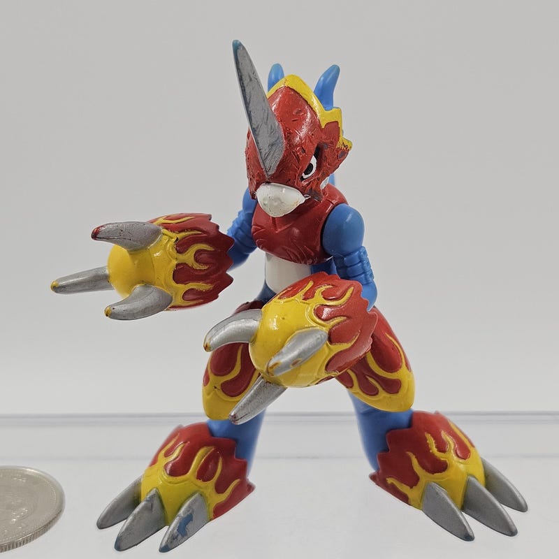 Flamedramon Figure - Etsy