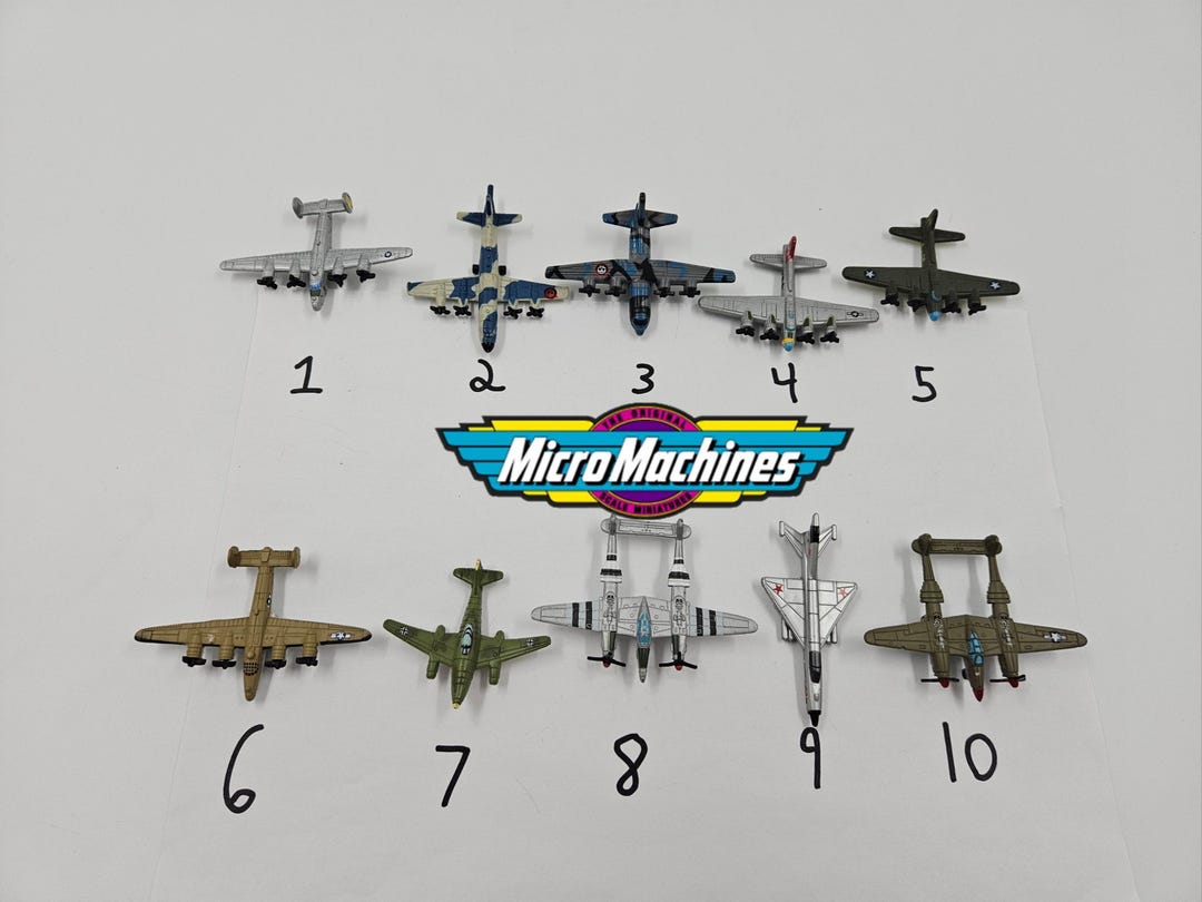 Micro Machines Military Planes and Bombers *choose Your Own Drop-down ...