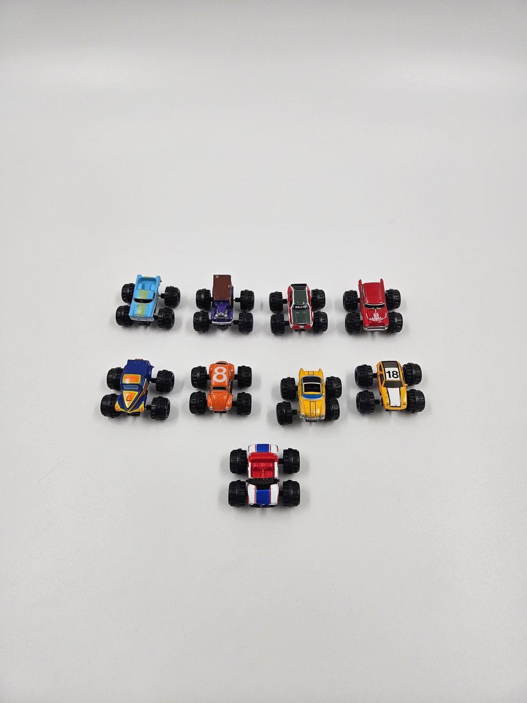 Micro Machines Monster Truck Lot of 9 Unique Vehicles Vintage 4x4 Truck ...
