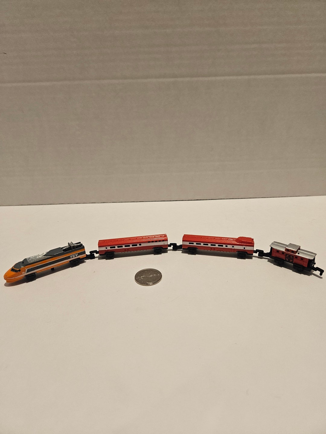 Micro Machines Trains TGV Bullet 4 Cart Train Vintage Galoob - Etsy