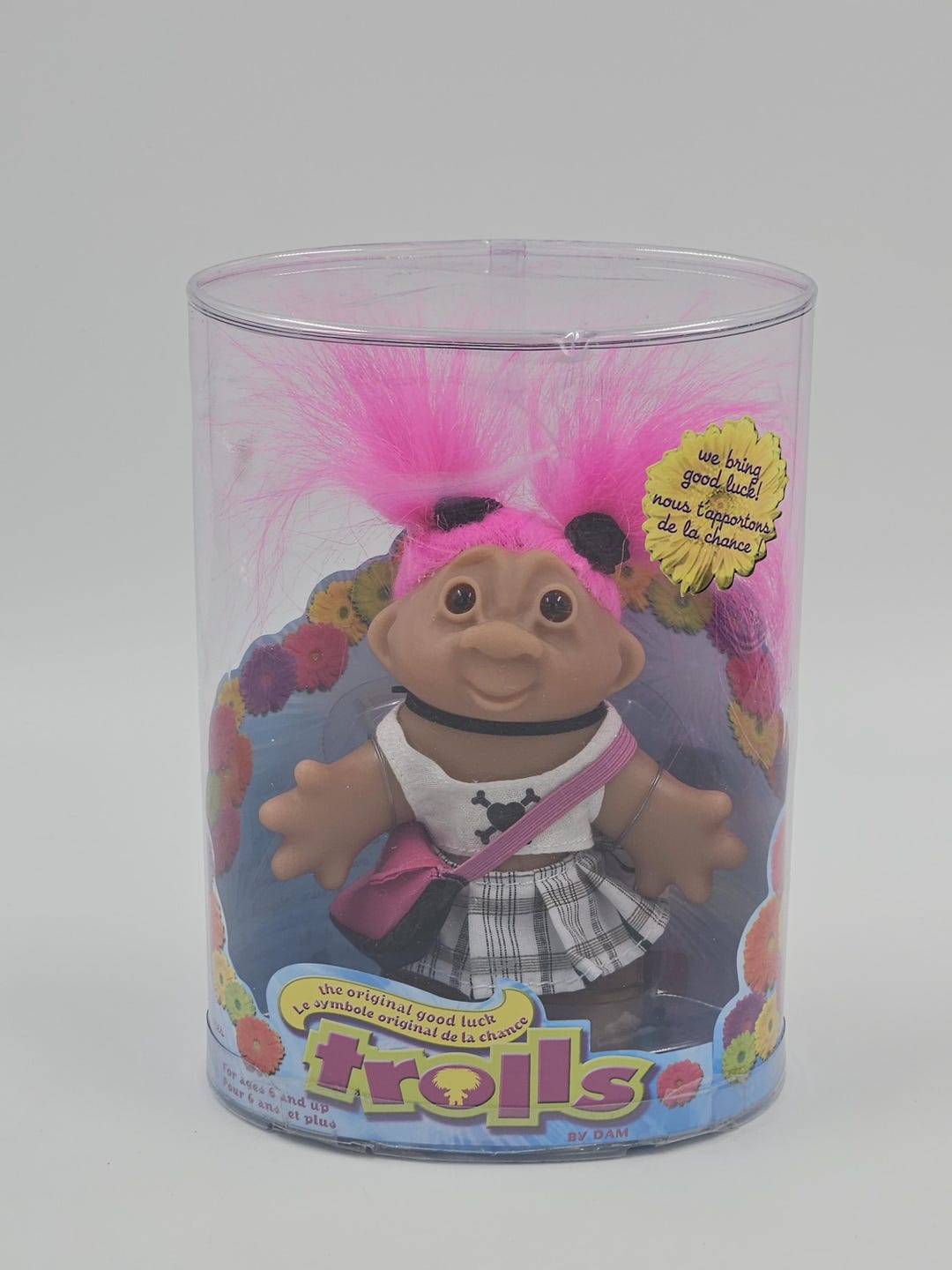 The Original Good Luck DAM Troll Doll Goth Punk Pirate Girl New Vintage ...