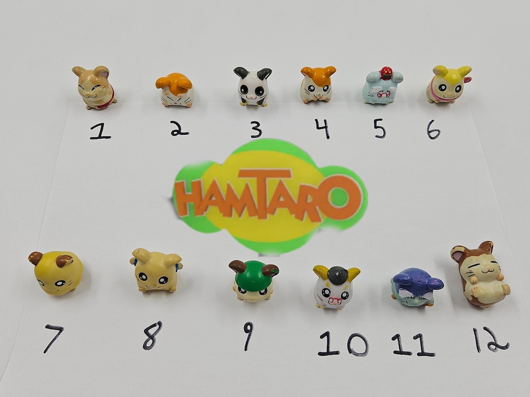 Vintage Hamtaro Ham Ham Mini Figures | XLC RSST Epoch Topper *choose ...