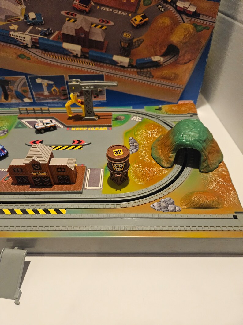 Vintage Micro Machines Power Train City CIB Complete All Accessories ...
