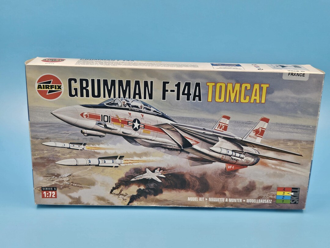 Airfix Grumman F-14A Tomcat US Navy Fighter 1:72 Scale Model Kit 5013 ...
