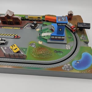Vintage Micro Machines Power Train City Complete All Accessories and ...