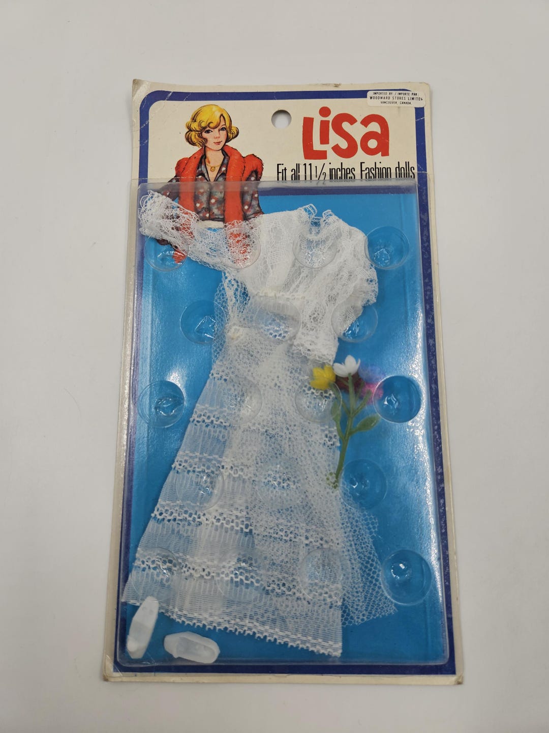 Vintage Lisa Fashion Doll White Lace 11.5 Inch Clothes Accessories Pack ...