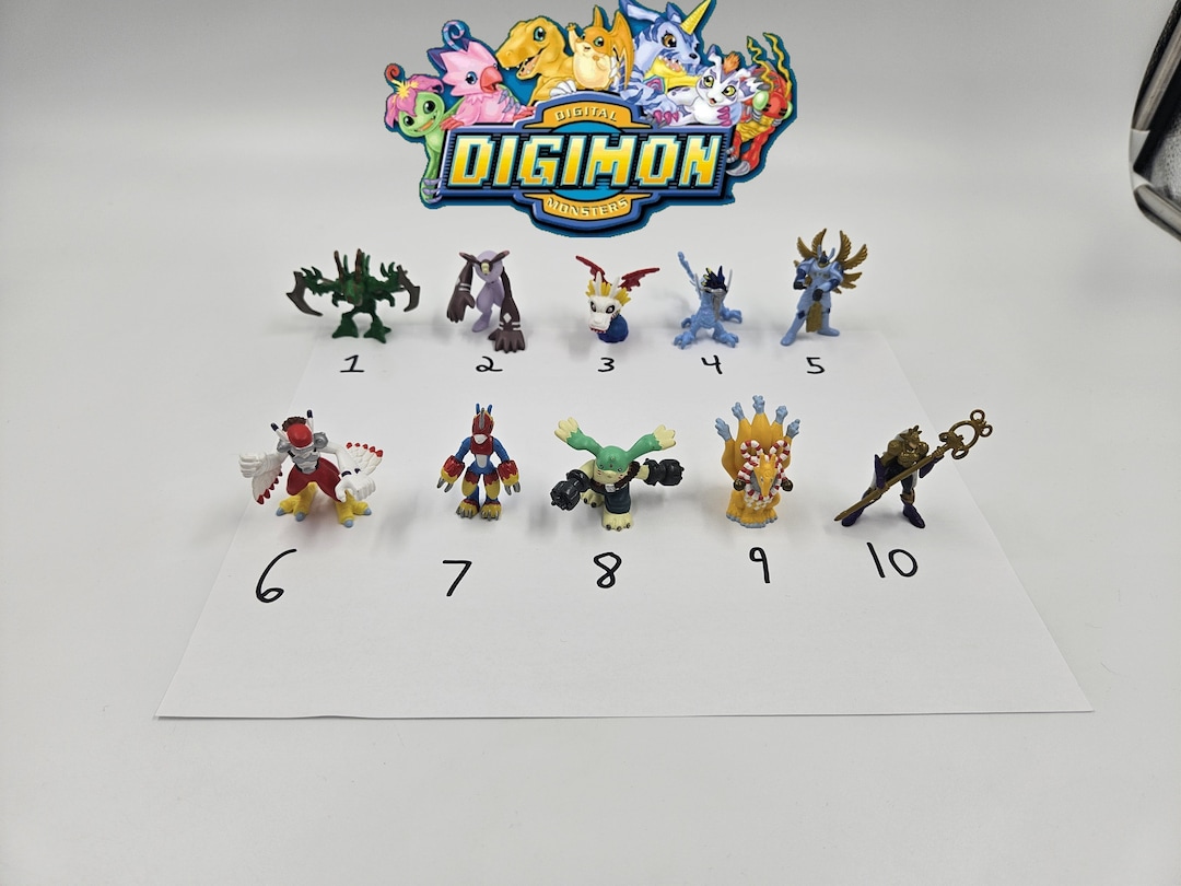 Group 3 Digimon Mini Figures *choose Your Own Dropdown List* Vintage ...