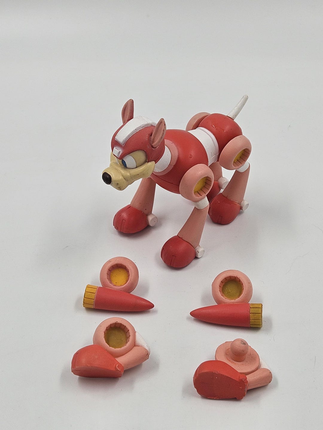 Jazwares 2004 Megaman Rush Pink Dog Action Video Game Figure Complete ...