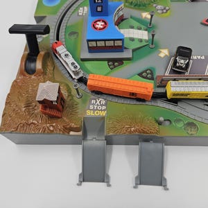 Vintage Micro Machines Power Train City Complete All Accessories and ...