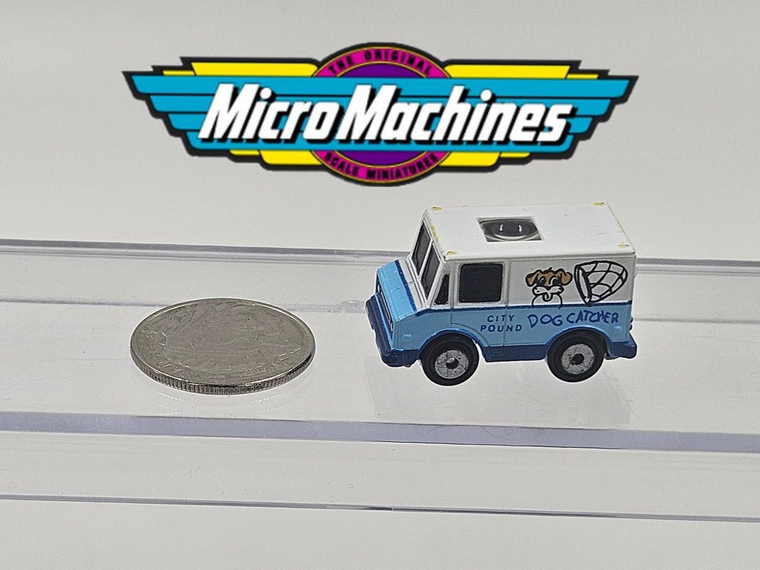 Micro Machines Galoob Private Eyes Snap Backs Ford Delivery Van Dog ...