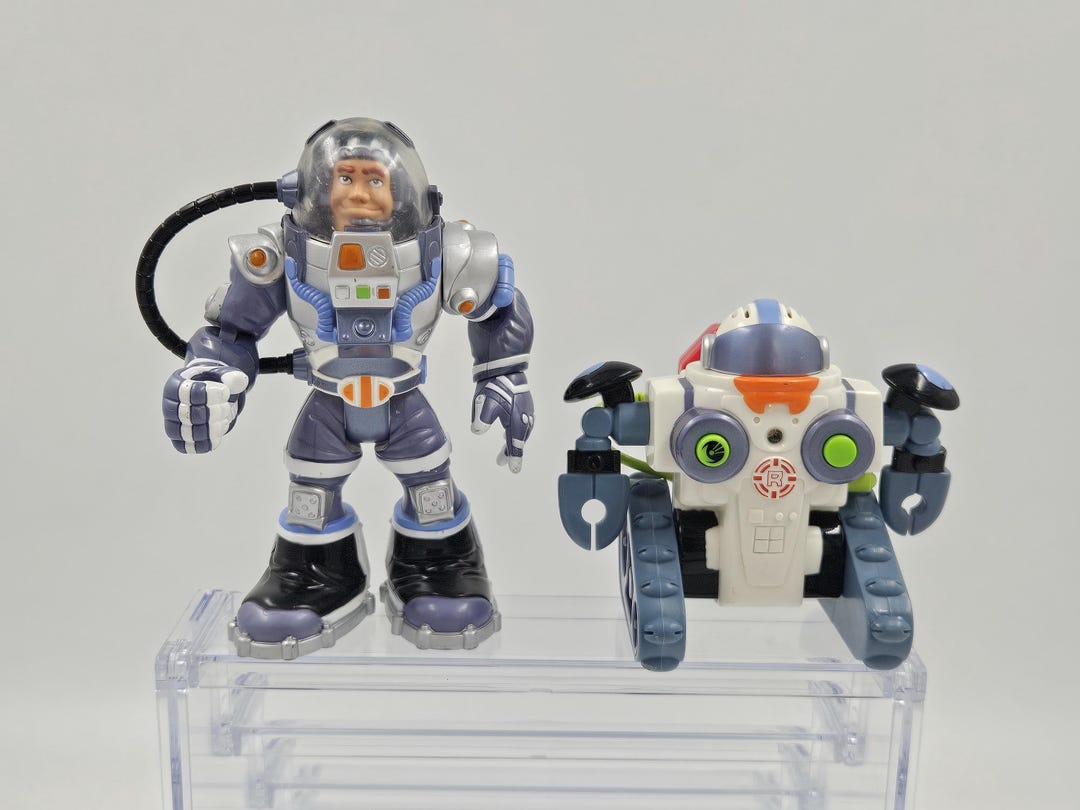 Rescue Heroes Robotz Team C.D. Moon & Lift-off Factory Vintage Fisher ...