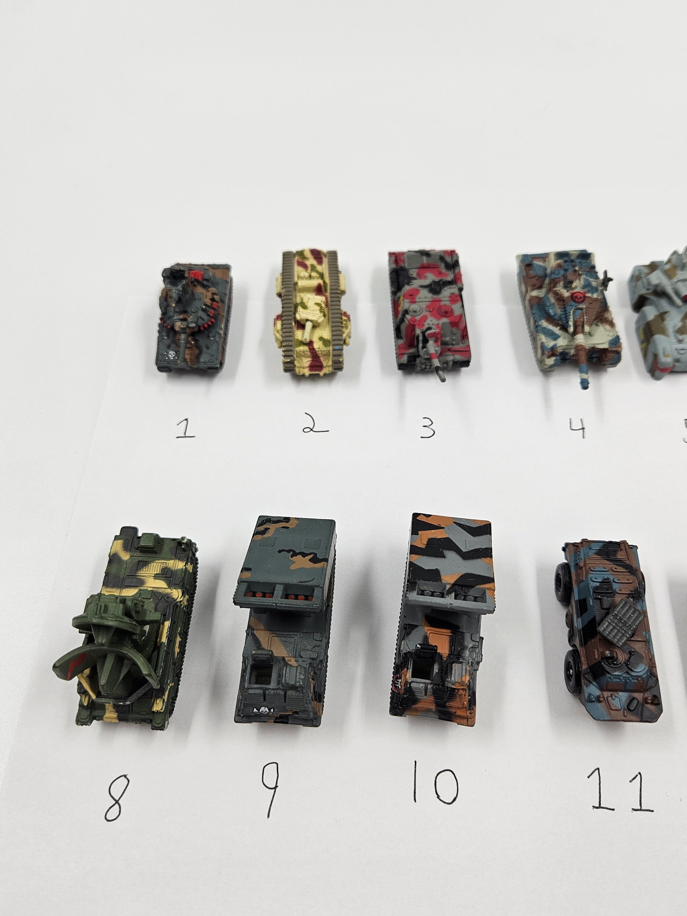 Micro Machine Military Tanks and Artillery choose Your Own Drop-down ...