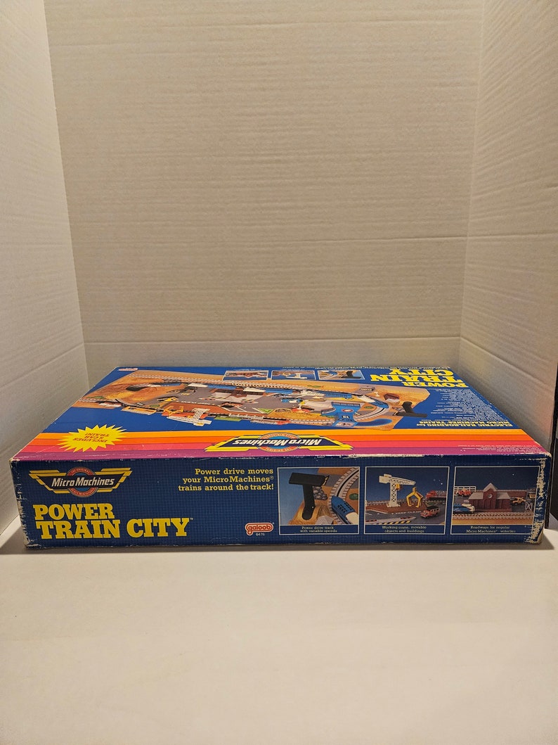 Vintage Micro Machines Power Train City CIB Complete All Accessories ...