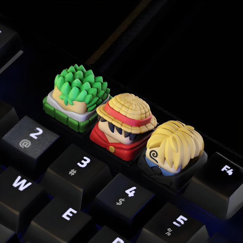 Custom Anime Keycap Custom One Piece Key Cap Luffy Keycap - Etsy UK