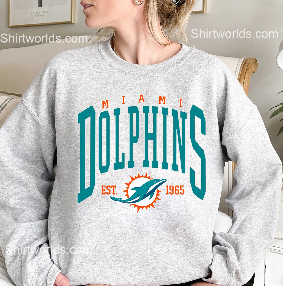 Vintage Miami Football Crewneck Sweatshirt Dolphins Fan Gift - Etsy