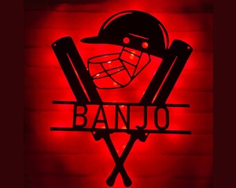 Personalized Baseball Player Batter Name Metal Sign. Custom - Etsy