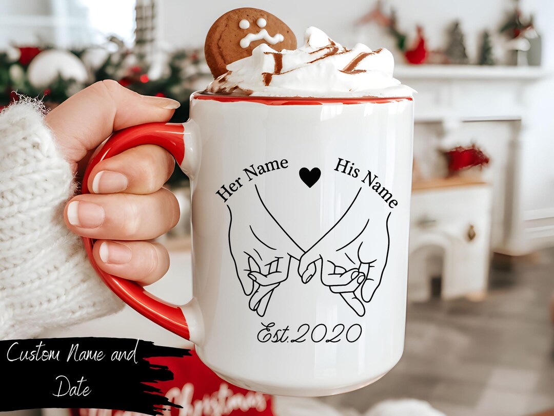 Personalized Couple Mug Names Anniversary Date Custom Established Cup ...