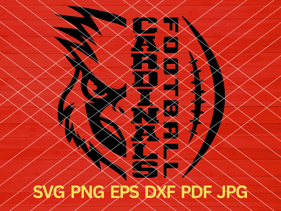 High School Cardinals Football Svg, Cardinals Svg, Cardinals Mascot Svg ...