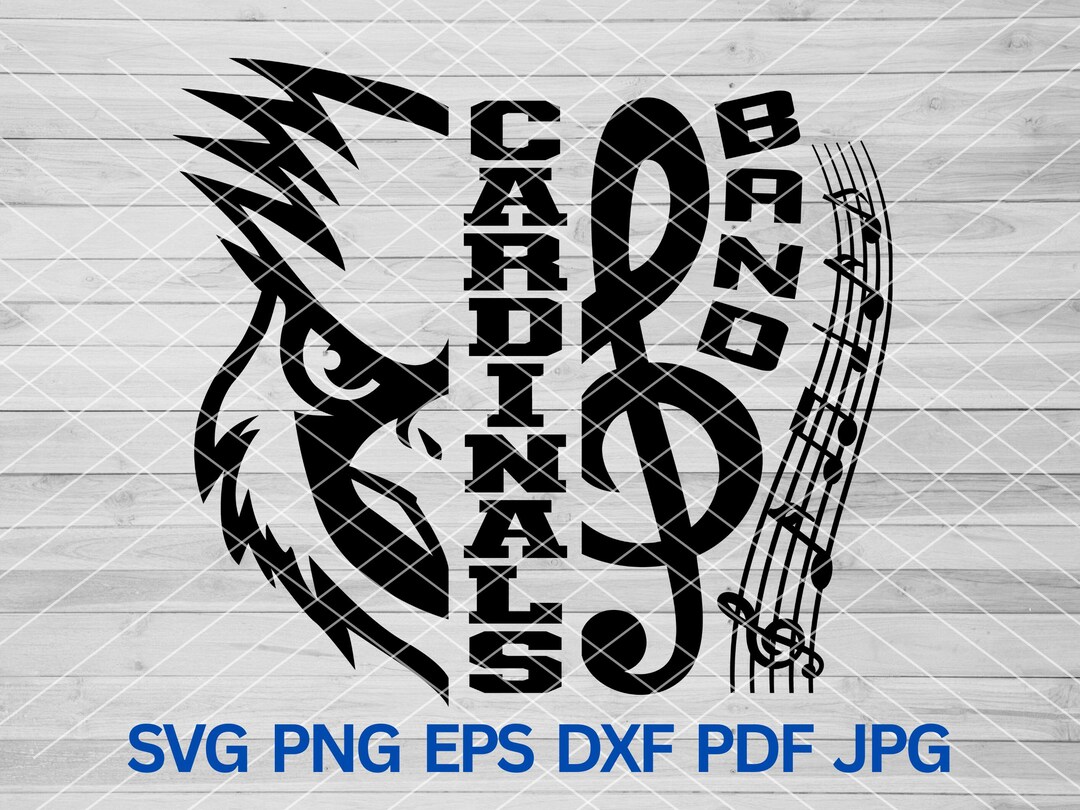 Cardinals Band Svg, Cardinals Svg, Cardinals Mascot Svg, Cardinals ...