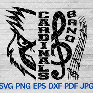 Cardinals Band Svg, Cardinals Svg, Cardinals Mascot Svg, Cardinals ...