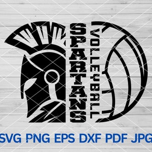High School Spartans Volleyball Svg, Spartans Svg Cut Files Cricut ...