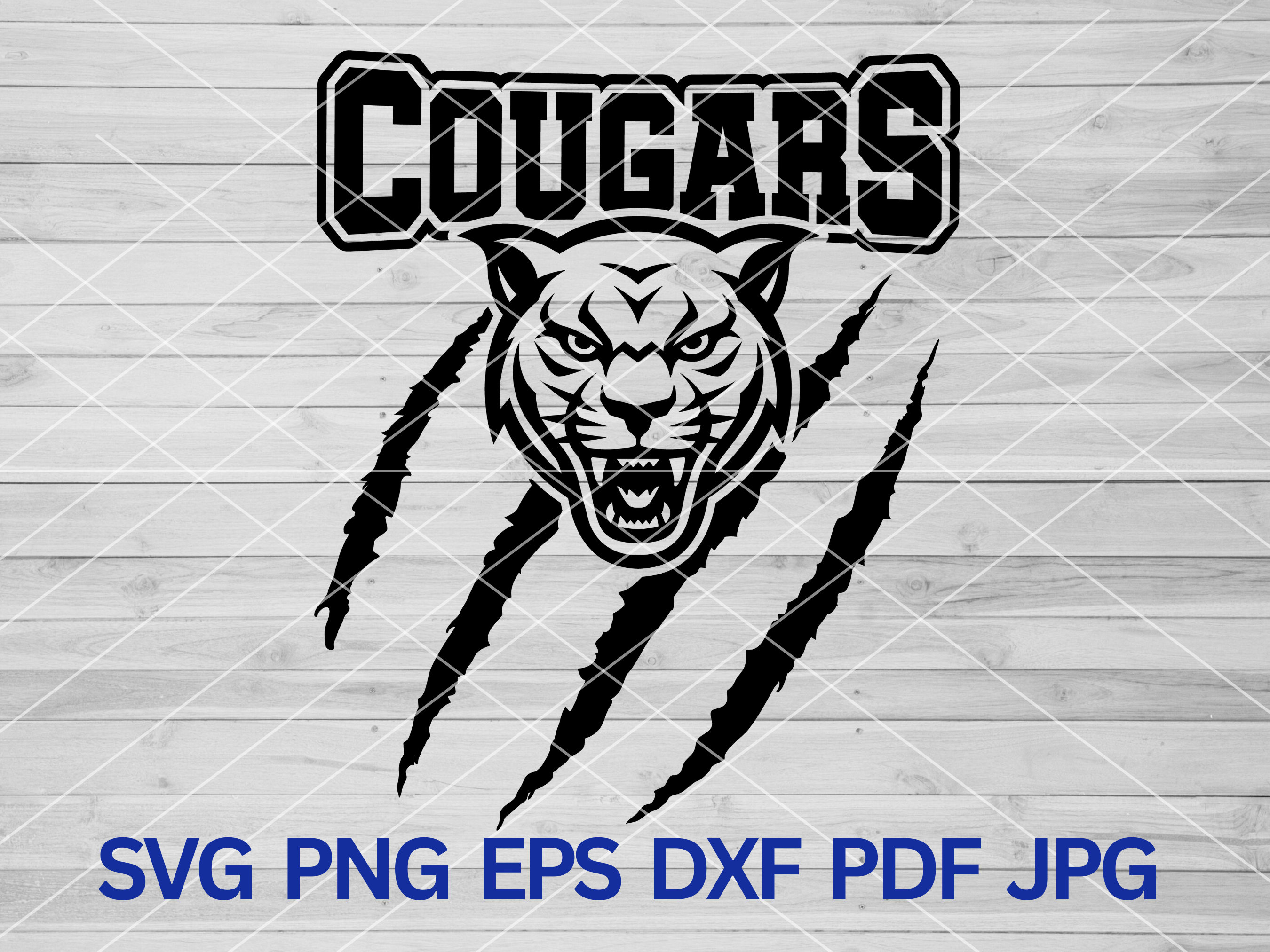 Cougars Svg, Cougar Svg, Cougars Scratches Svg, Cougars Mascot Svg ...