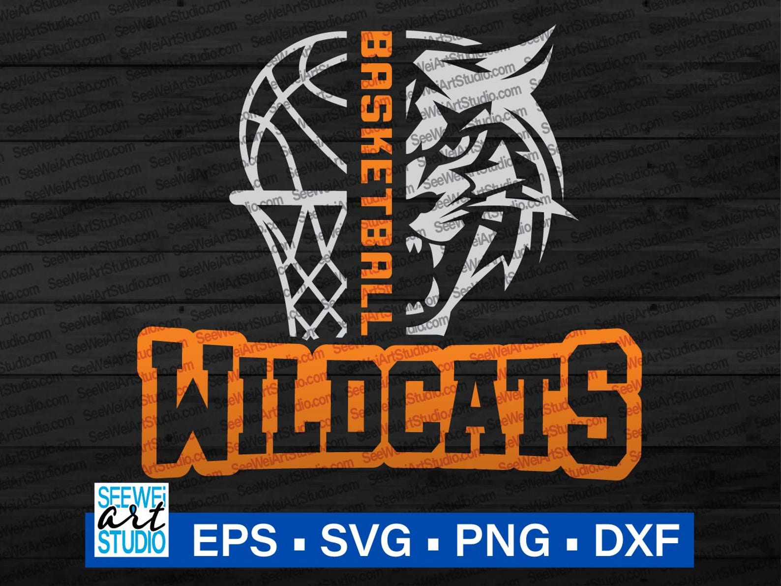 High School Wildcats Basketball Svg, Wildcats Svg Cut File for Cricut ...