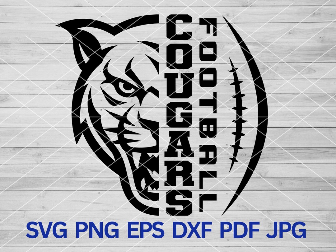 High School Cougars Football Svg, Cougar Svg, Cougars Svg, Cougars ...