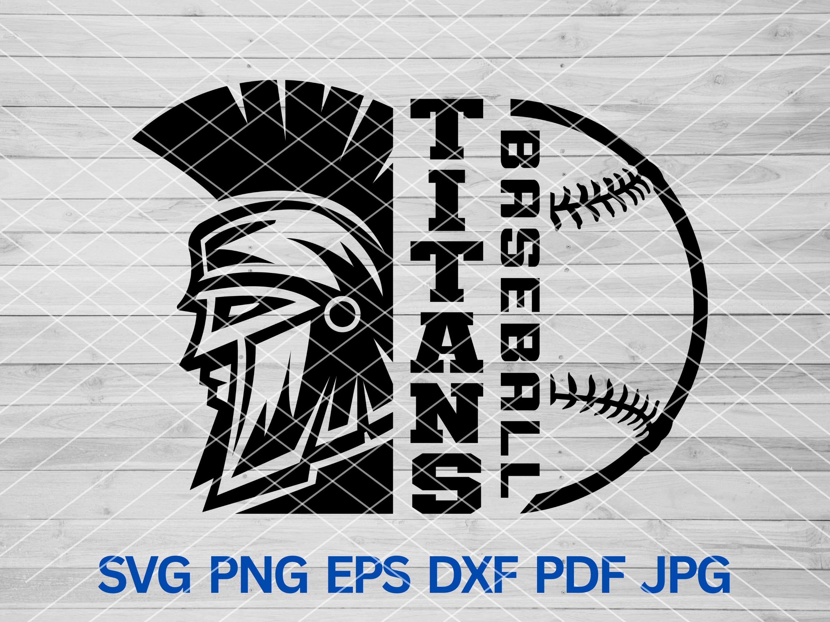 Titans Baseball Logo Vector
