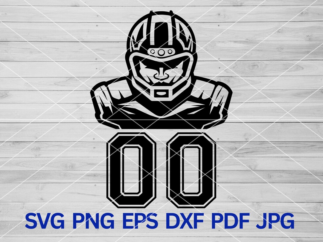 High School Football Player Svg With Numbers Sports Mom Gift - Etsy
