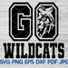 Go Wildcats Svg, Wildcats Svg, Wildcats Pride, Wildcats Mascot Svg ...