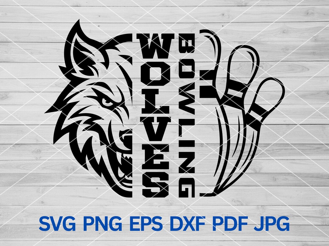 Wolves Bowling Svg, Wolf Pride Svg, Wolf Svg, Wolves Svg, Bowling Svg ...