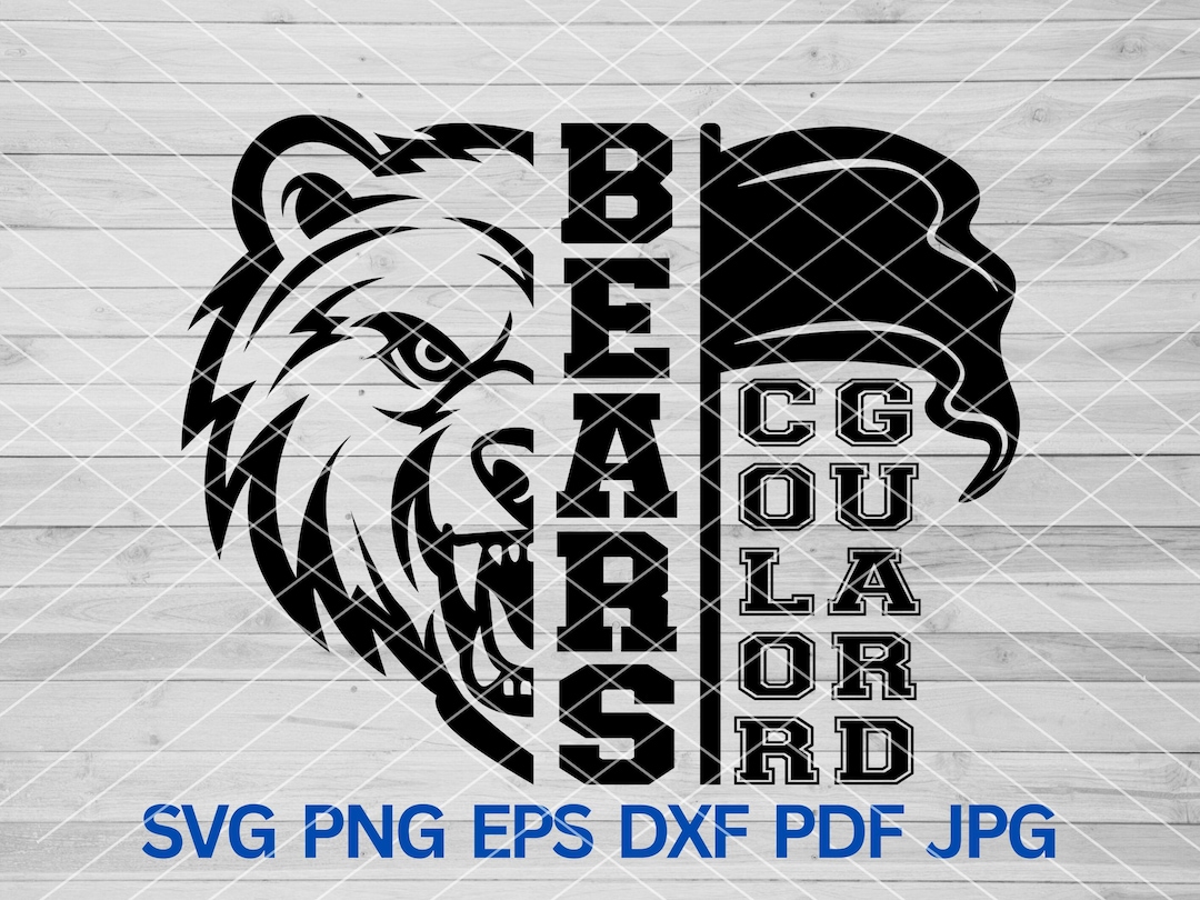 Bears Color Guard Svg, Bear Svg, Bears Svg, Bears Pride Svg, Bears ...