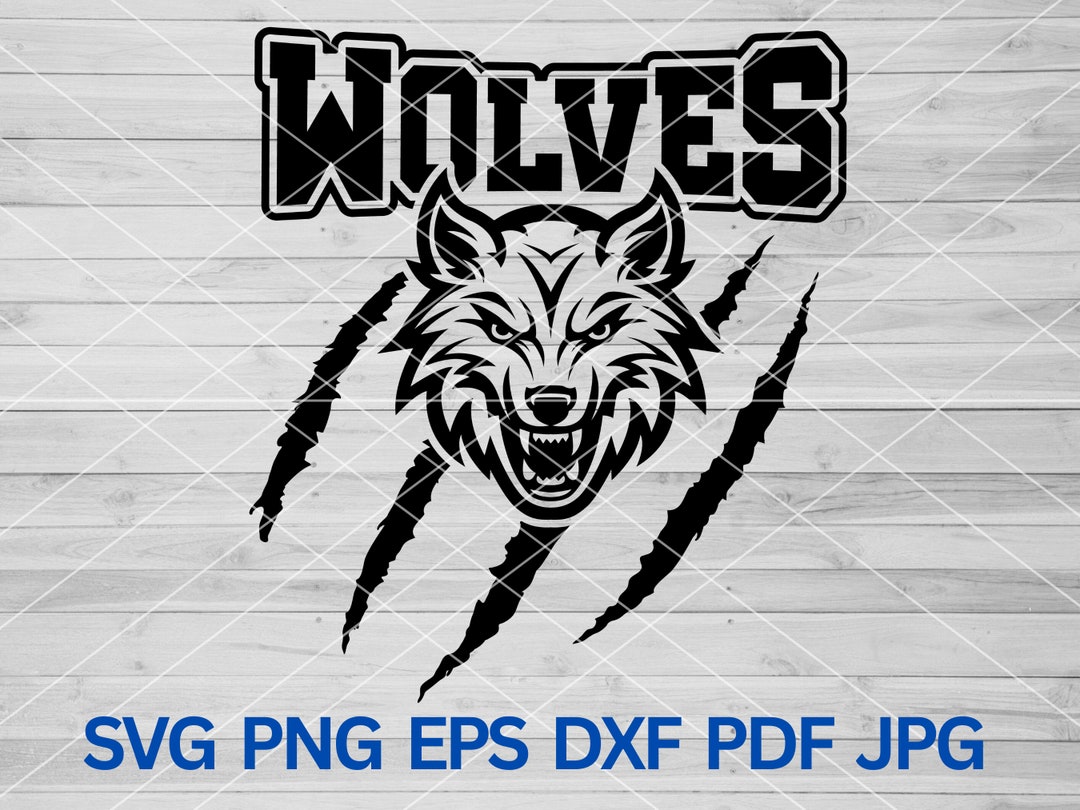 Wolf Svg, Wolves Svg, Wolves Scratches Svg, Wolves Pride Svg, Football ...