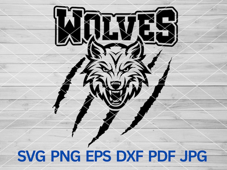 Wolf Svg, Wolves Svg, Wolves Scratches Svg, Wolves Pride Svg, Football ...
