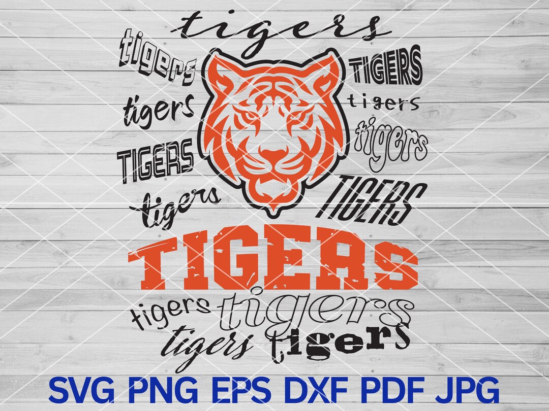 Tiger Svg Tigers Svg Tigers Mascot Svg Png Tigers Football - Etsy