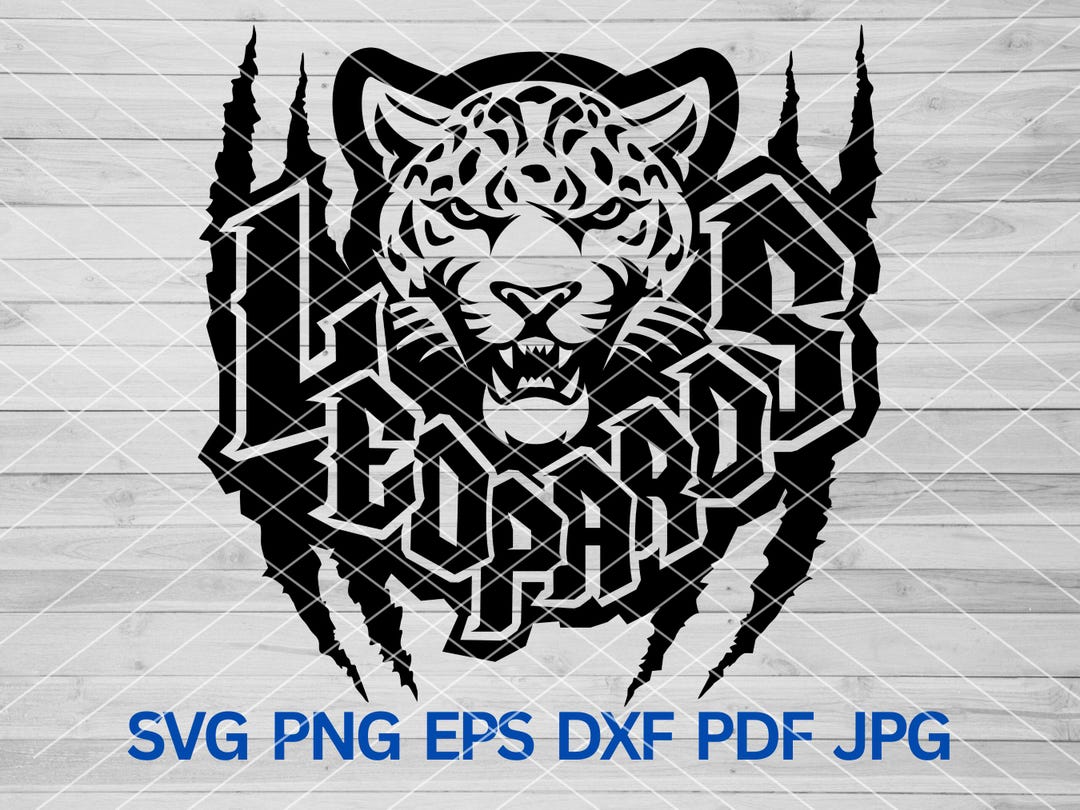 Leopards Svg, Leopards Mascot Svg, Leopard Svg Cut File for Cricut ...