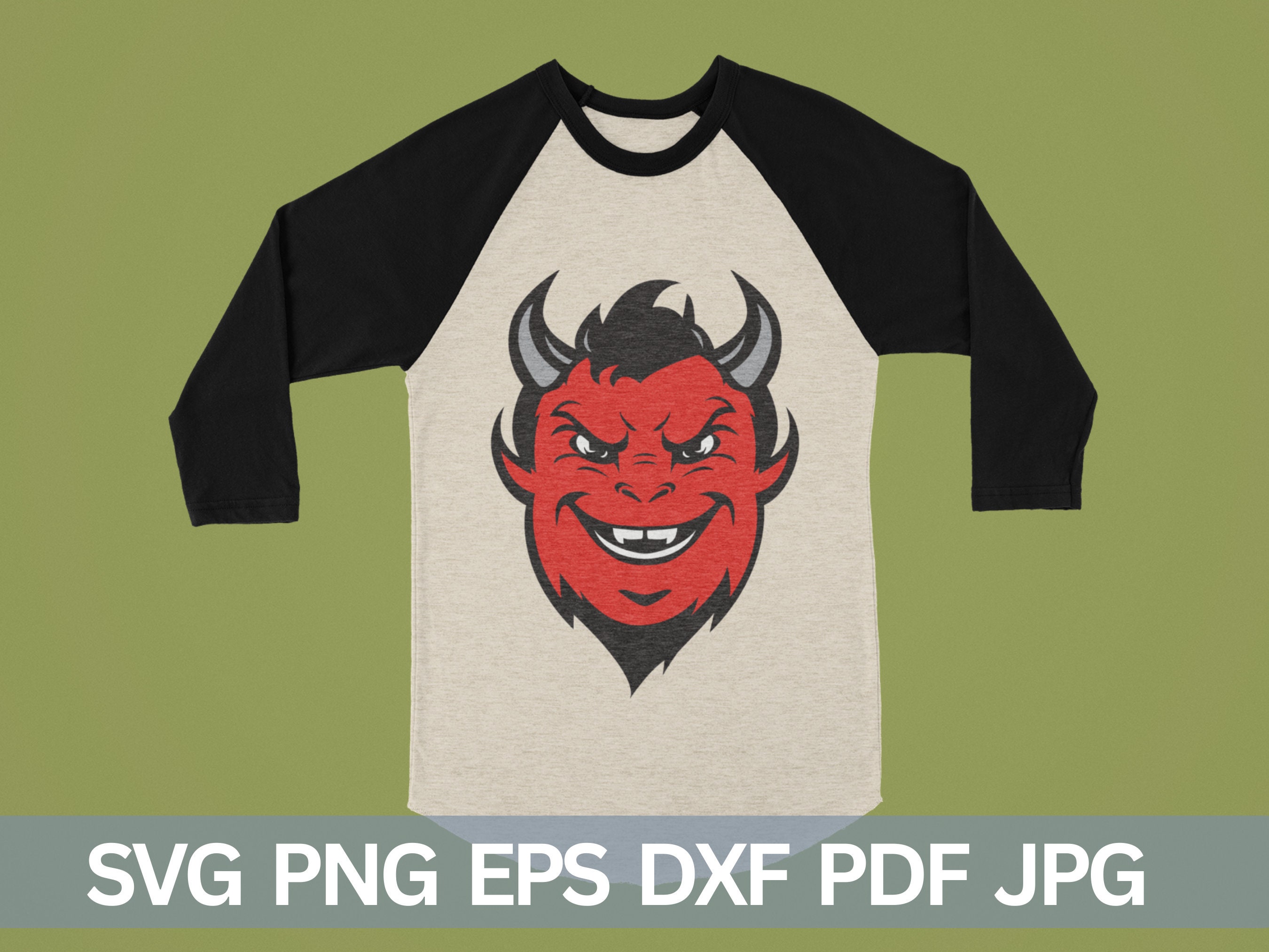 Devil Svg Devil Face SVG Cricut Cut Demon Svg Red Devils - Etsy