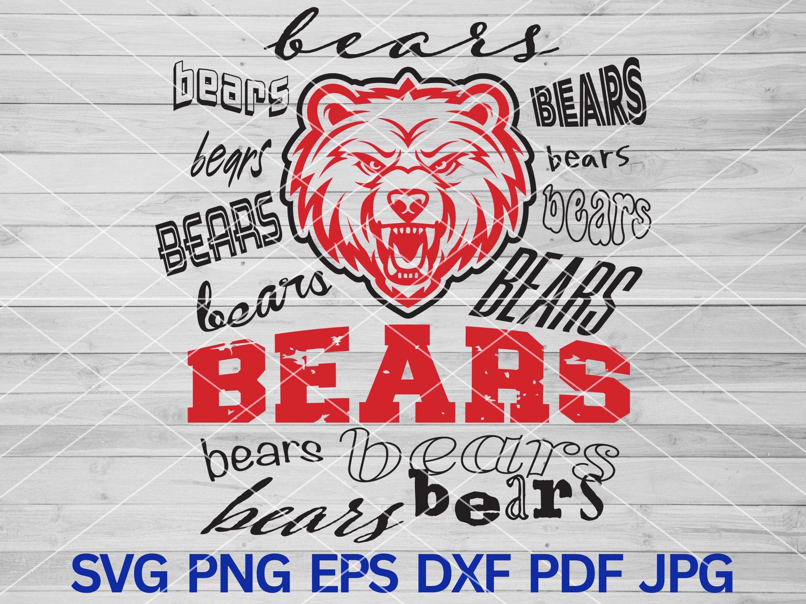 Bear SVG, Bears Svg, Bears Pride Svg, Football Mom, Bears School Spirit ...