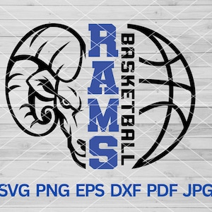 High School Rams Basketball Svg, Ram Svg, Rams Svg, Rams Svg Cut Files ...