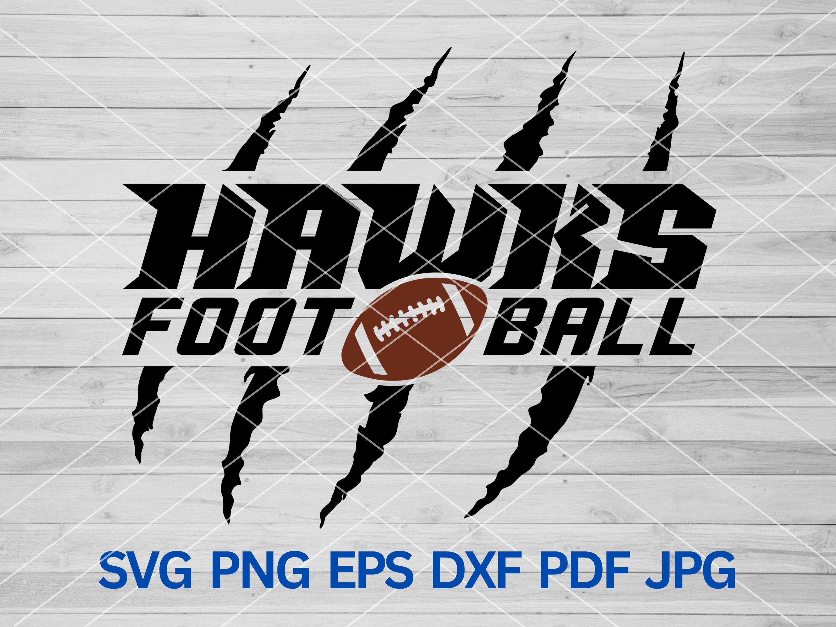 High School Hawks Football Svg Hawks Mascot Svg Hawks School - Etsy