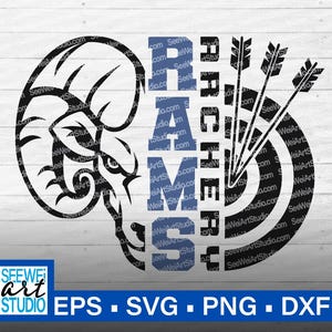 High School Rams Archery Svg, Ram Svg Rams Svg, Ram Cut Files Cricut ...