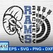 High School Rams Archery Svg, Ram Svg Rams Svg, Ram Cut Files Cricut ...