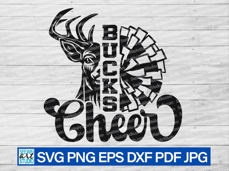 Bucks Cheer Svg, Bucks Svg, Buck Deer Svg, Bucks Mascot Svg, Bucks ...
