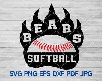 Go Bears Svg, Bear Svg, High School Bears Sport Sublimation Svg, Bears ...