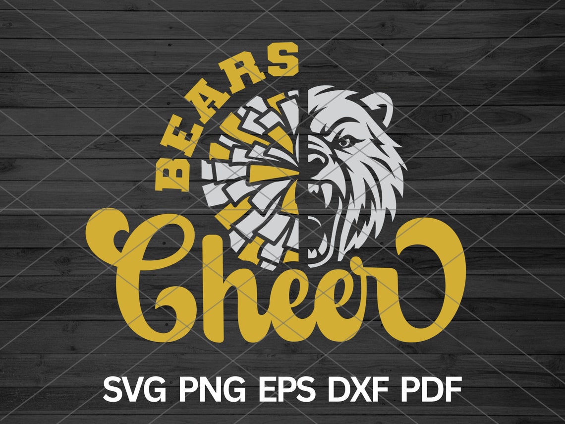 Bears Cheer Svg, Bear Svg, Bears Svg, Bears Pride Mom Svg, Bears School ...