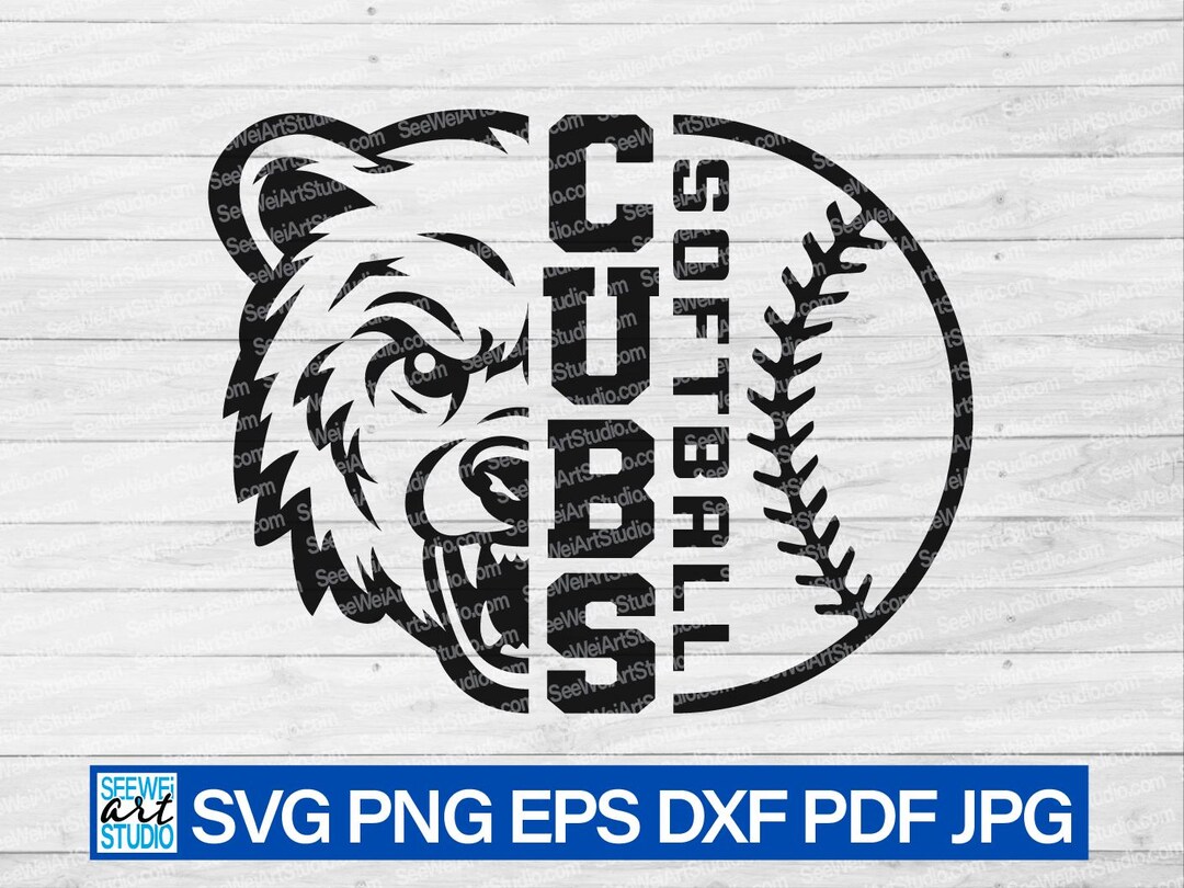 High School Cubs Softball svg, Bärenjungen svg, Bären svg, Cubs Pride ...