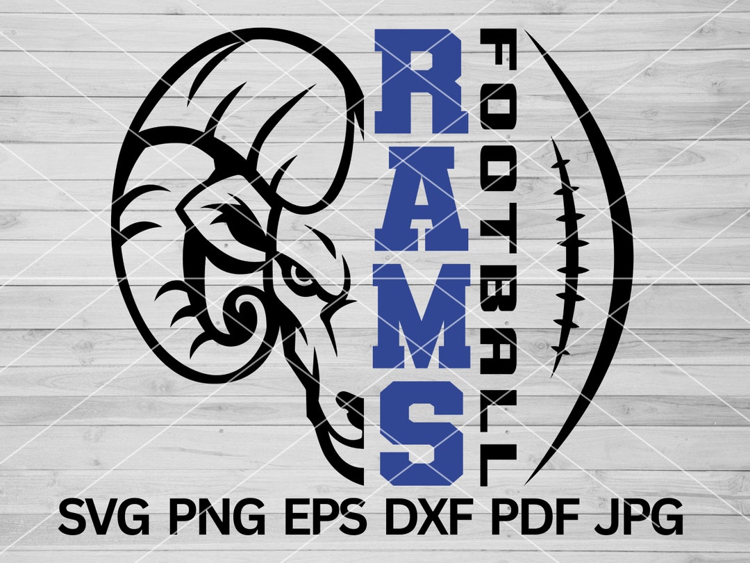 High School Rams Football Svg, Ram Svg Rams Svg, Ram Cut Files Cricut ...